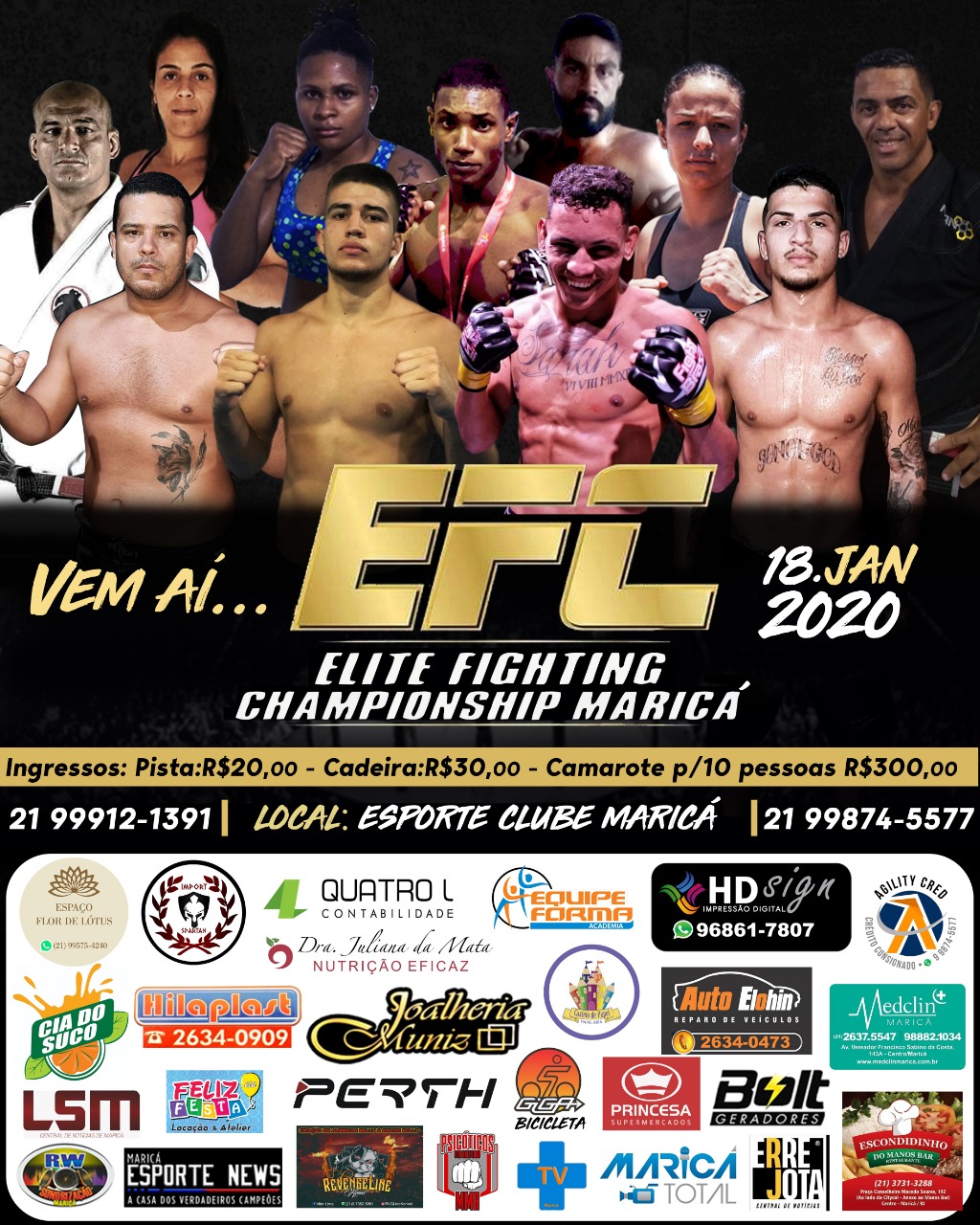 ELITE FIGHTING CHAMPIONSHIP MARICÁ JÁ TEM LUTAS DEFINIDAS – Maricá Total